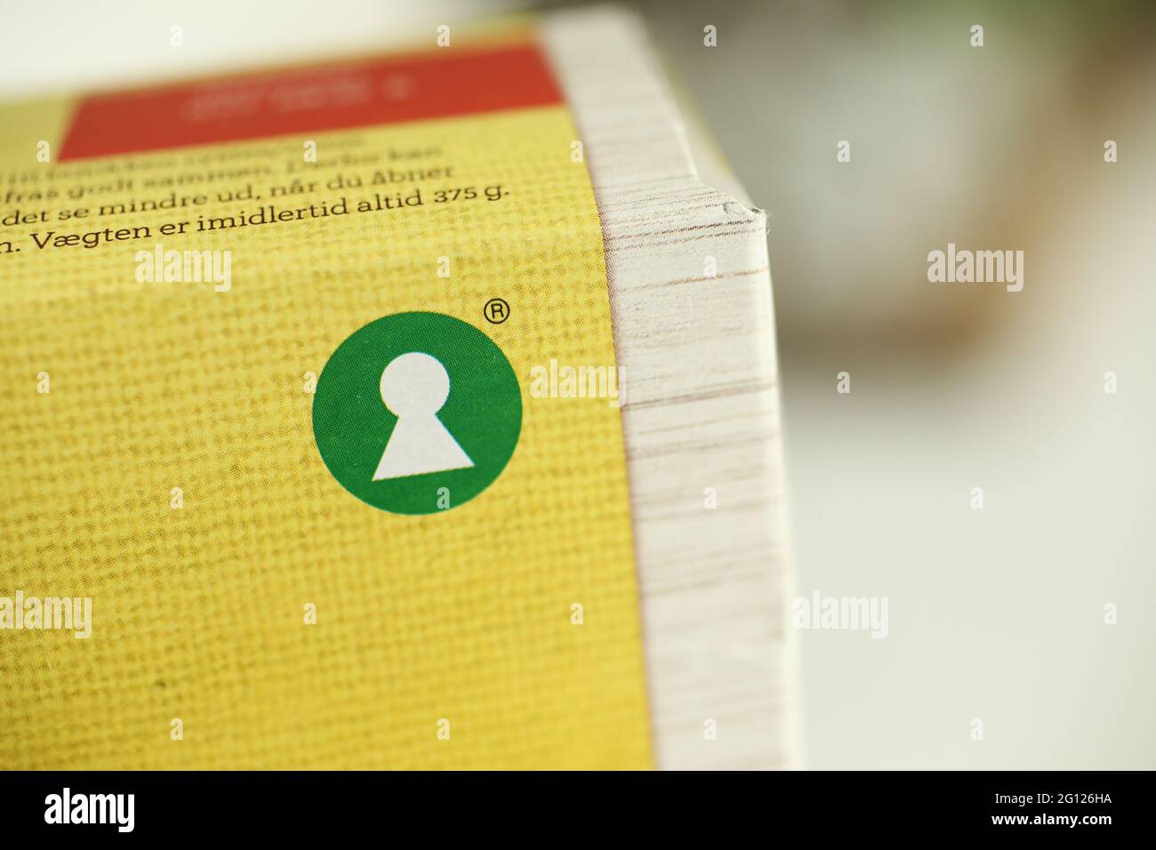 Symbol for the green keyhole Stock Photo - Alamy