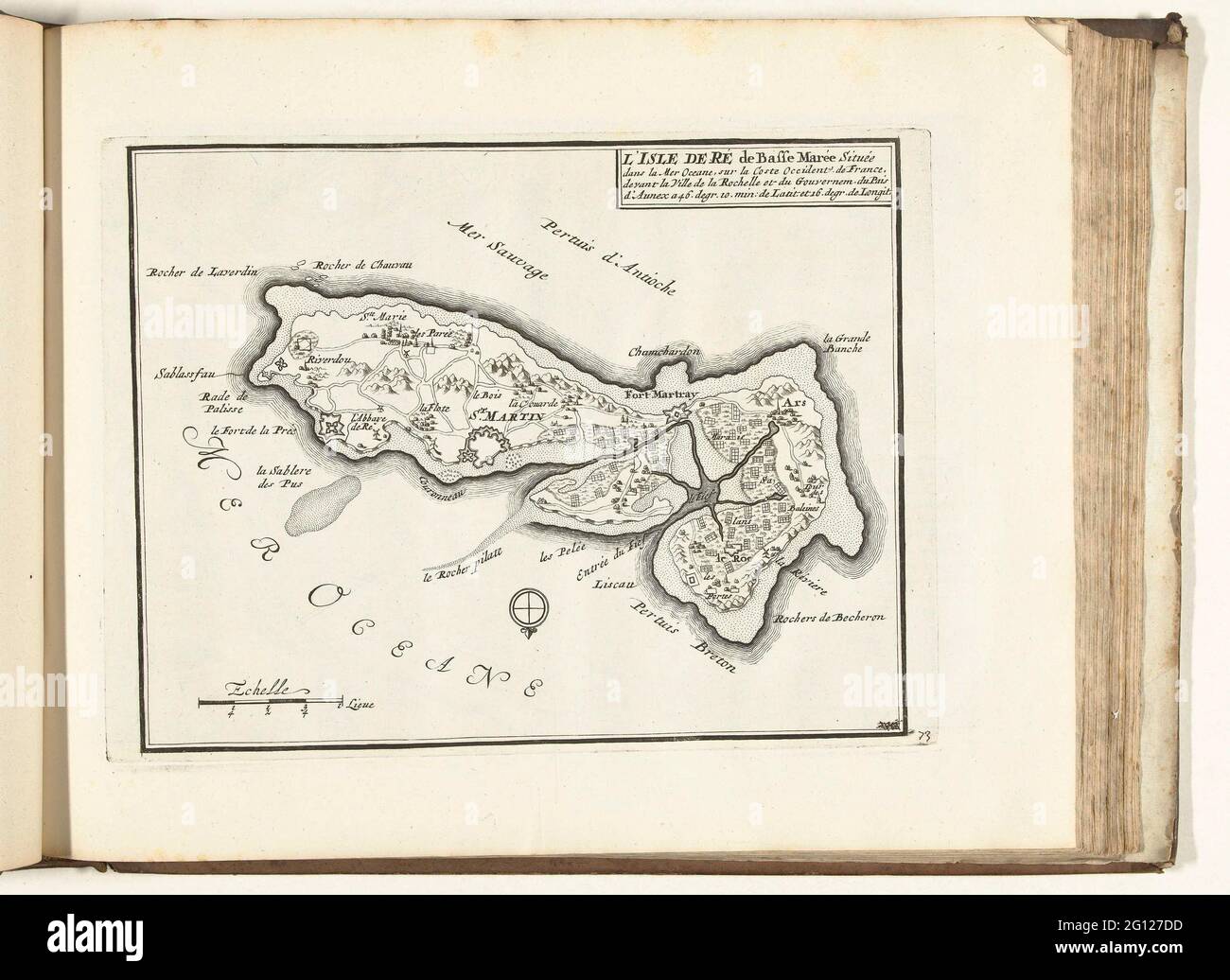 Map of the Ile de Ré, 1726; L'Isle de Ré de Basse Marée (...); Les ...