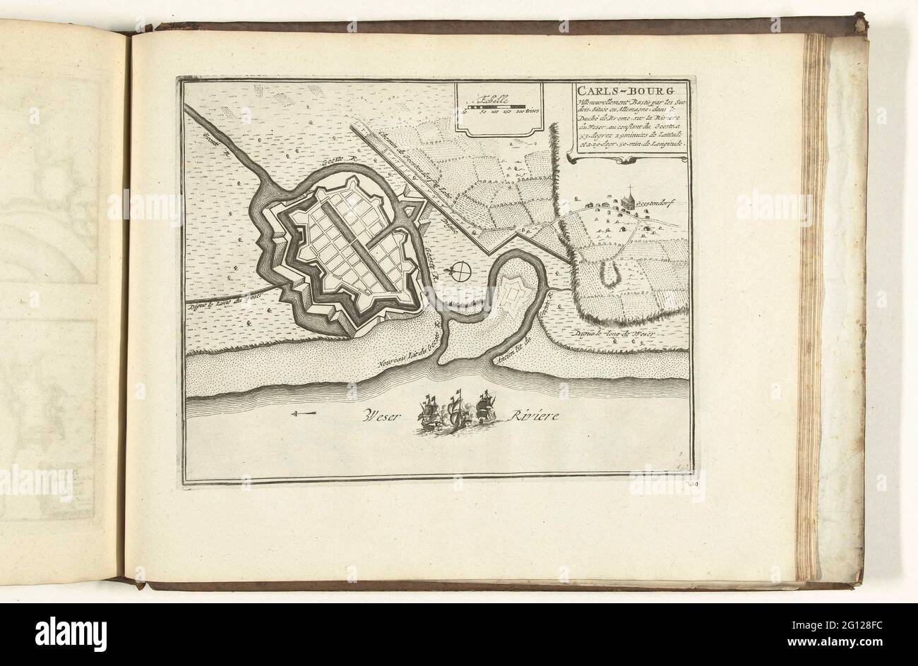Map of the Carlsburg Fort, 1726; Carls-Bourg Ville Nouvelement Bastie ...