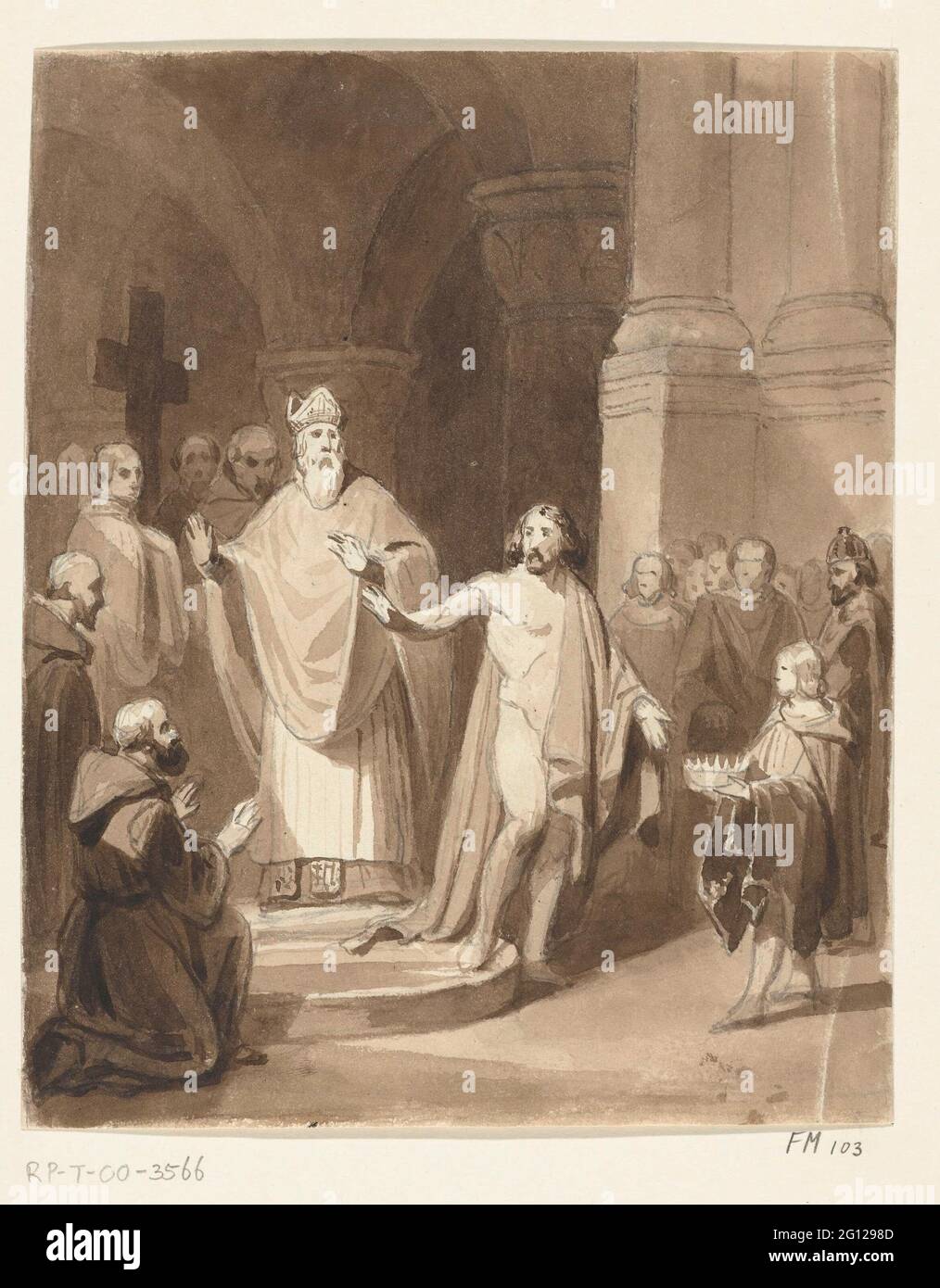 Radbod does not baptize, 719. Radbod, King of Frisians, refuses to be ...