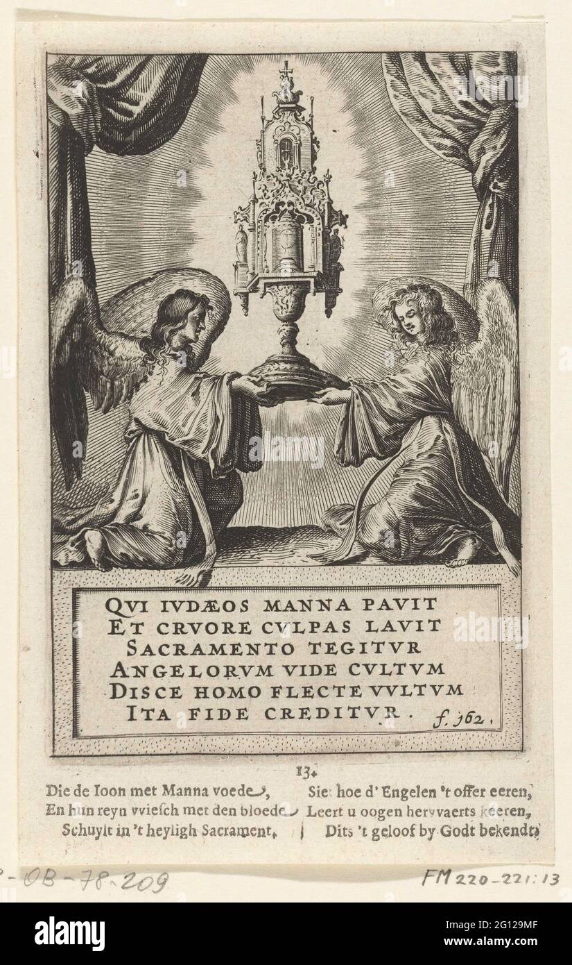 Two angels with the Monstrans with the H. Sacrament, 13; The Miracle of ...
