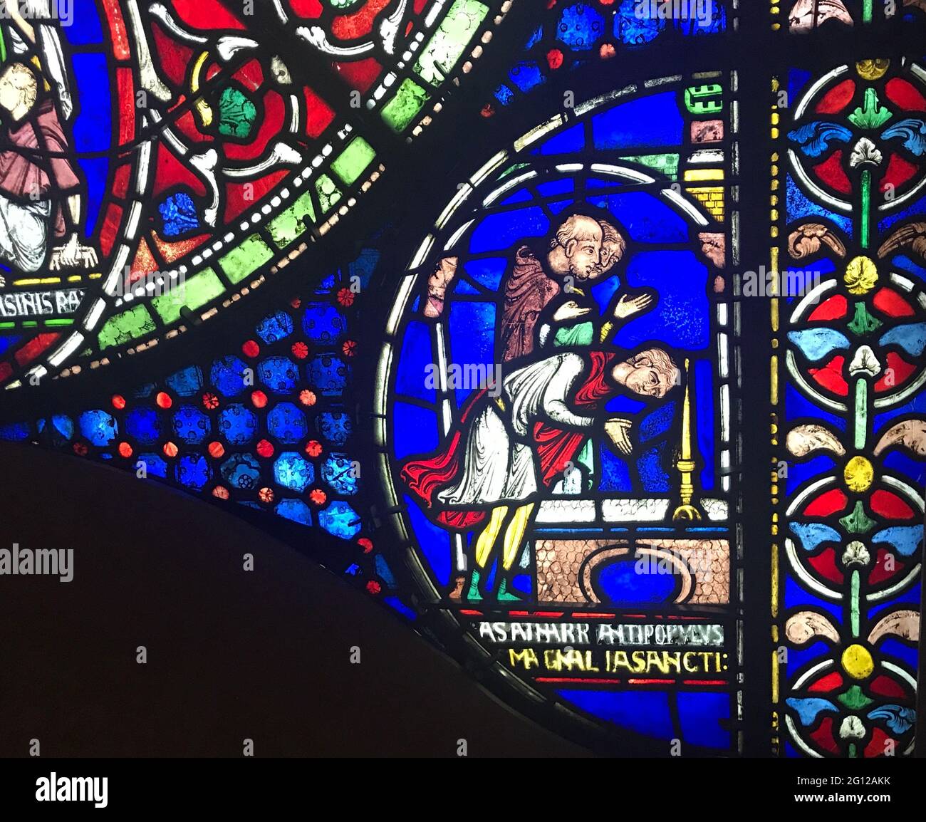 Becket miracle stained glass hi-res stock photography and images - Alamy