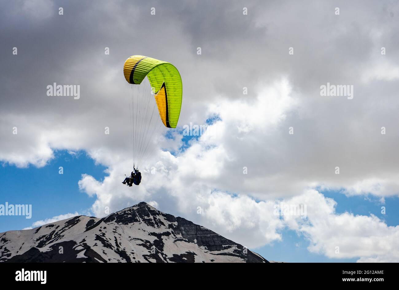 Flying gudauri georgia mountain landscape hi-res stock photography and ...
