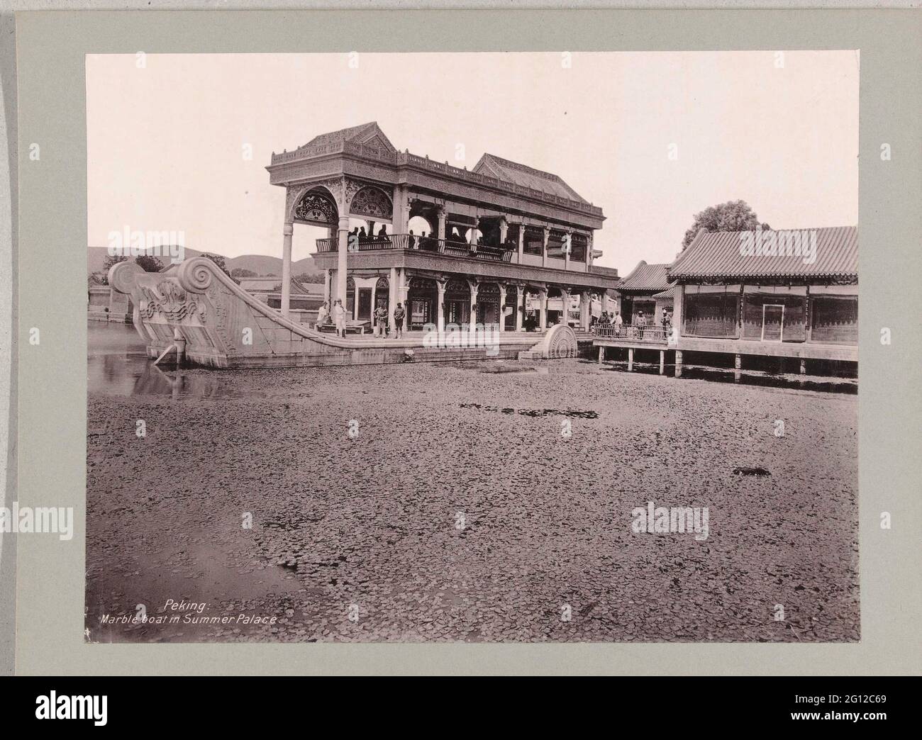 Marble boat in summer palace, Beijing; Beijing: Marble Boat in Summer ...