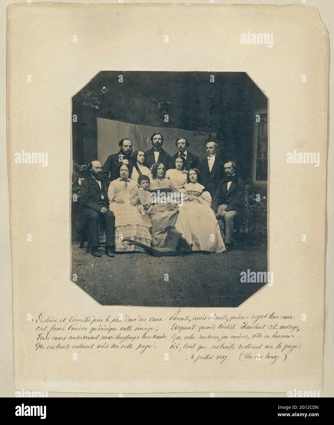 Group portrait of the Asser family, with Marie Eugène Bour, Wertheim ...
