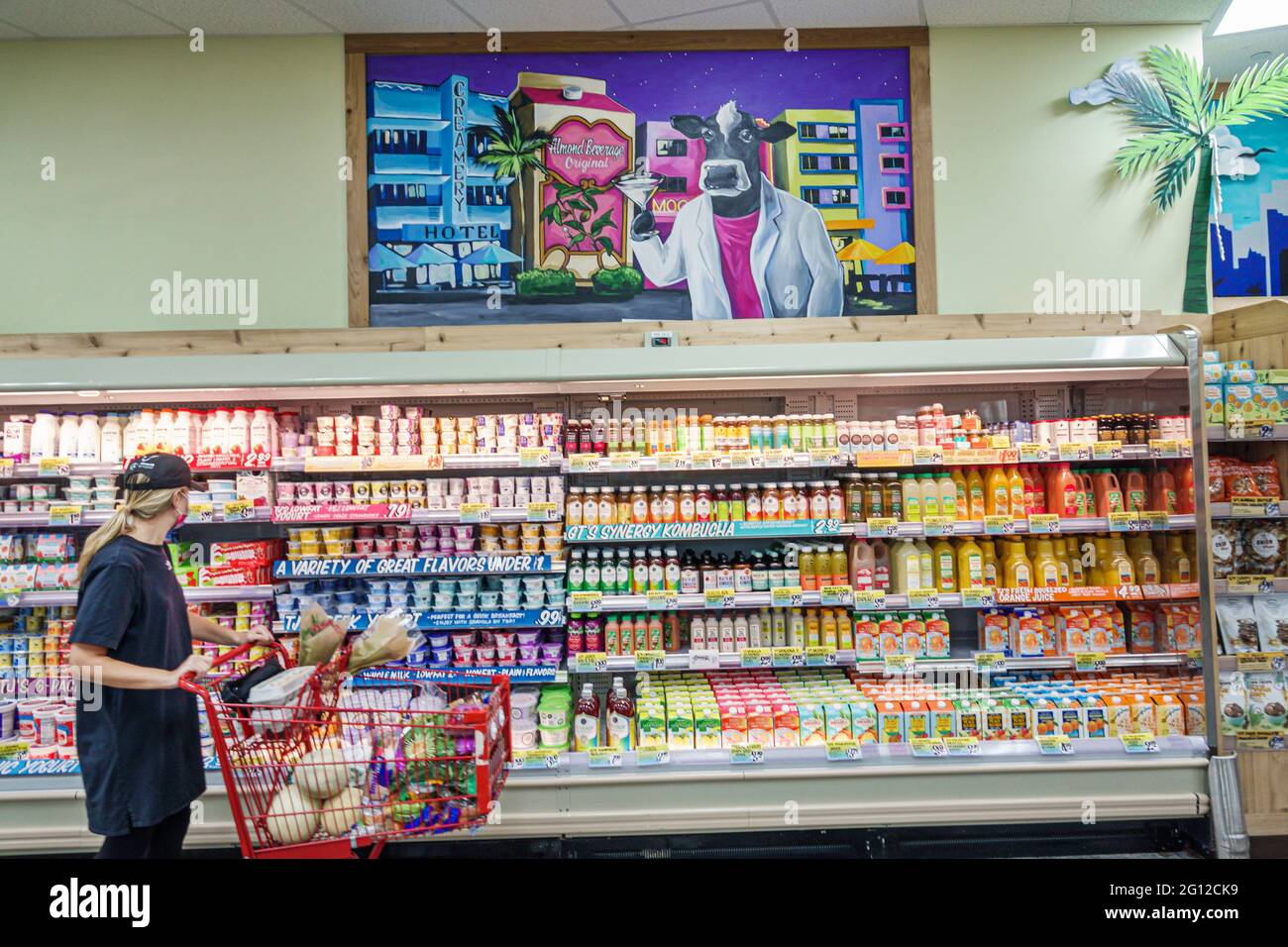 Miami Beach Florida,Trader Joe's Supermarket grocery store inside ...