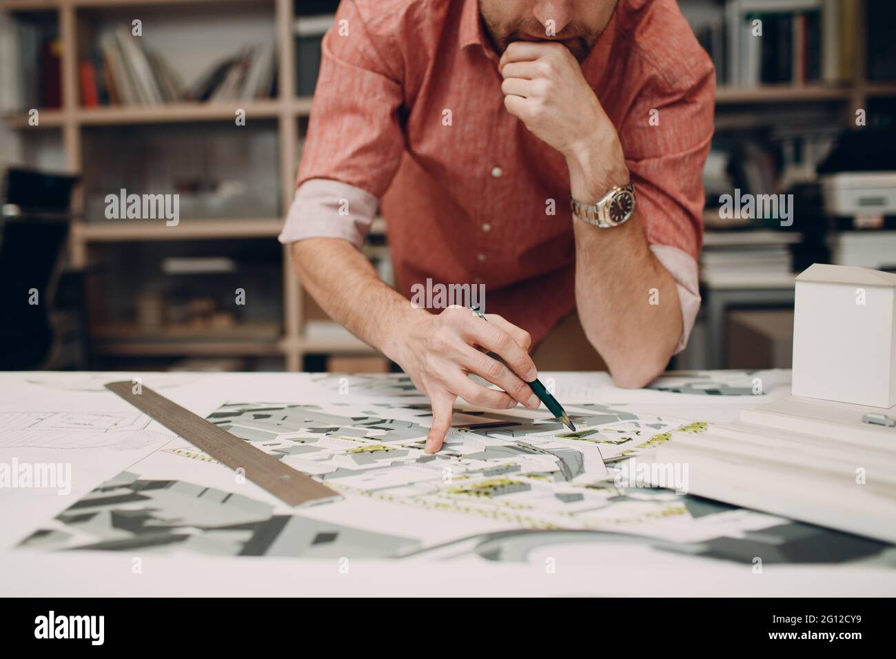 Floor plan blueprints engineering architecture hi-res stock photography ...