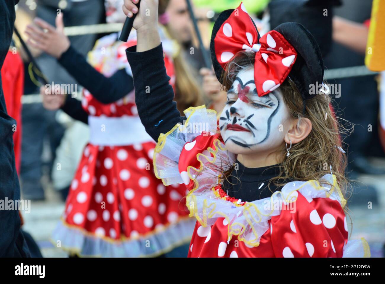 COLOURFUL CHILDREN, PAPHOS CARNIVAL, PAPHOS, CYPRUS. FEBRUARY, 2014 ...