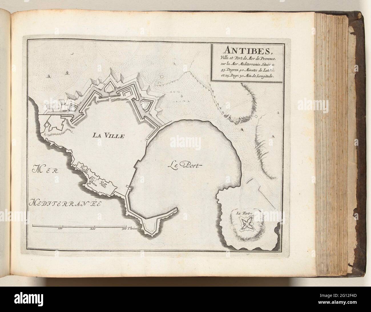 Map of Antibes, ca. 1693-1696; Antibes, Ville et port de Mer de ...