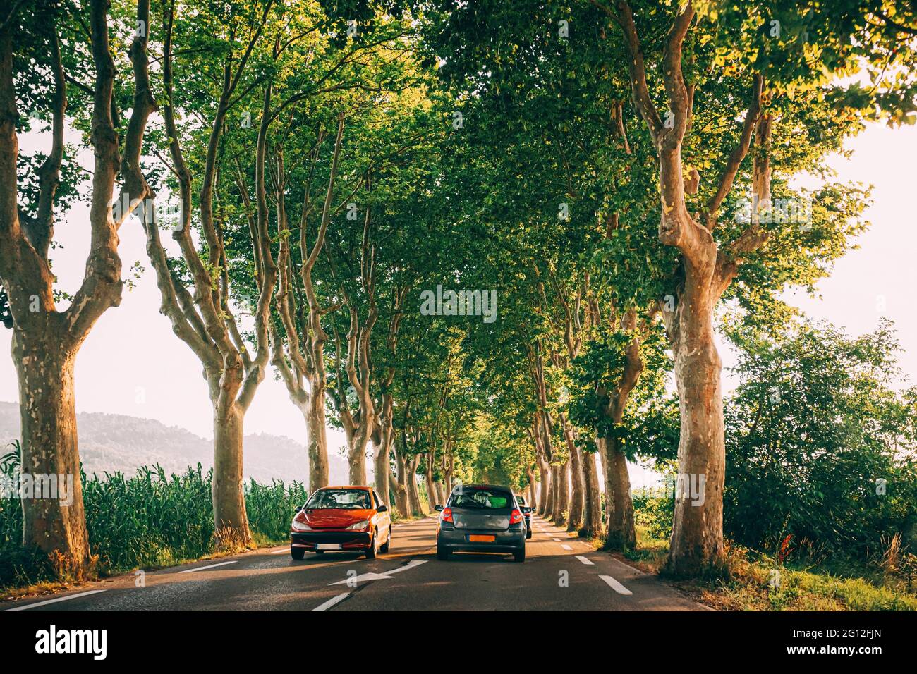 Driving in provence france hi-res stock photography and images - Alamy