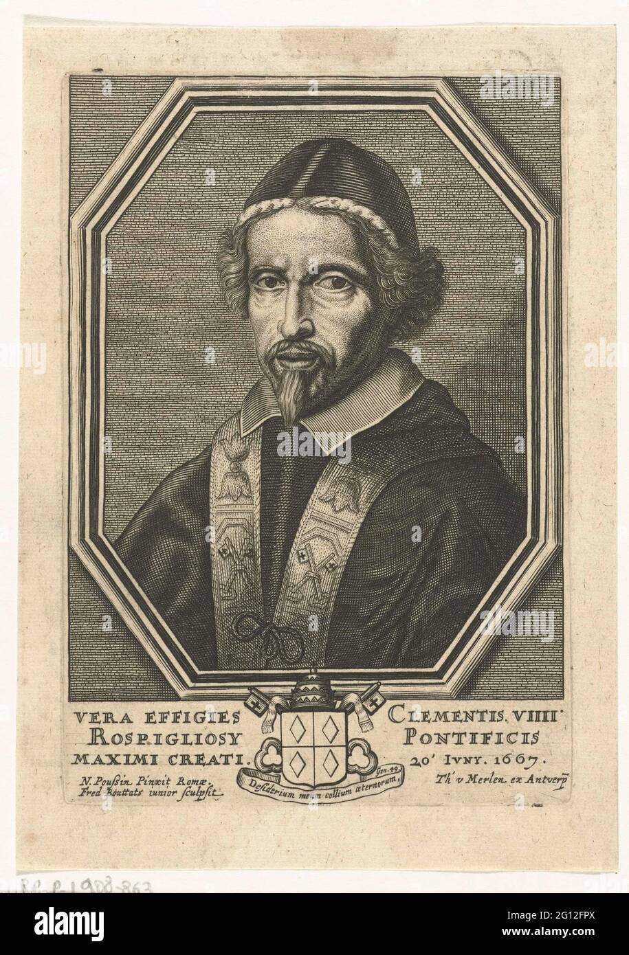 Portrait of pope clemens ix. Portrait of pope clemens ix. Bust ...