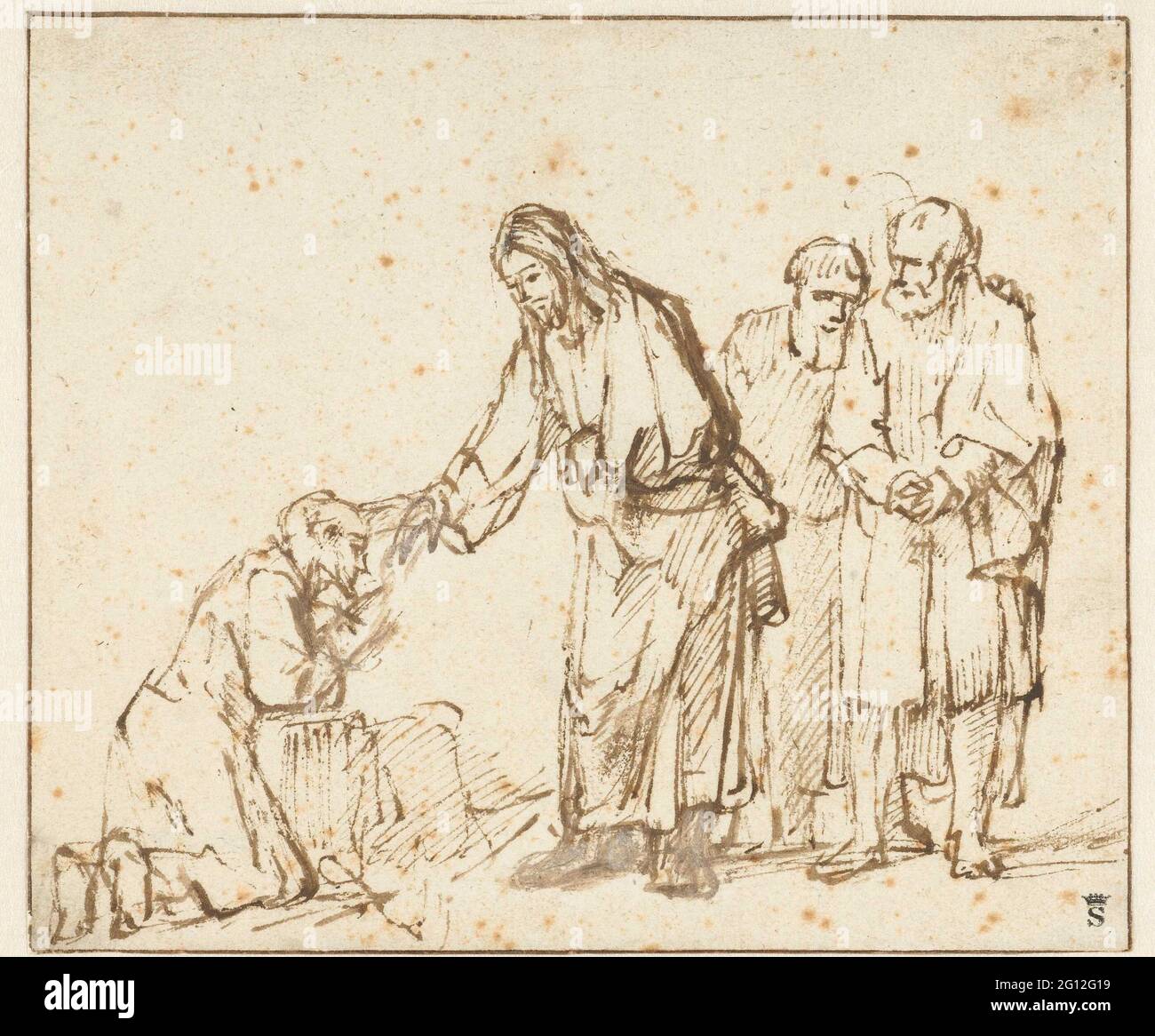 Christ Healing a Leper Stock Photo - Alamy