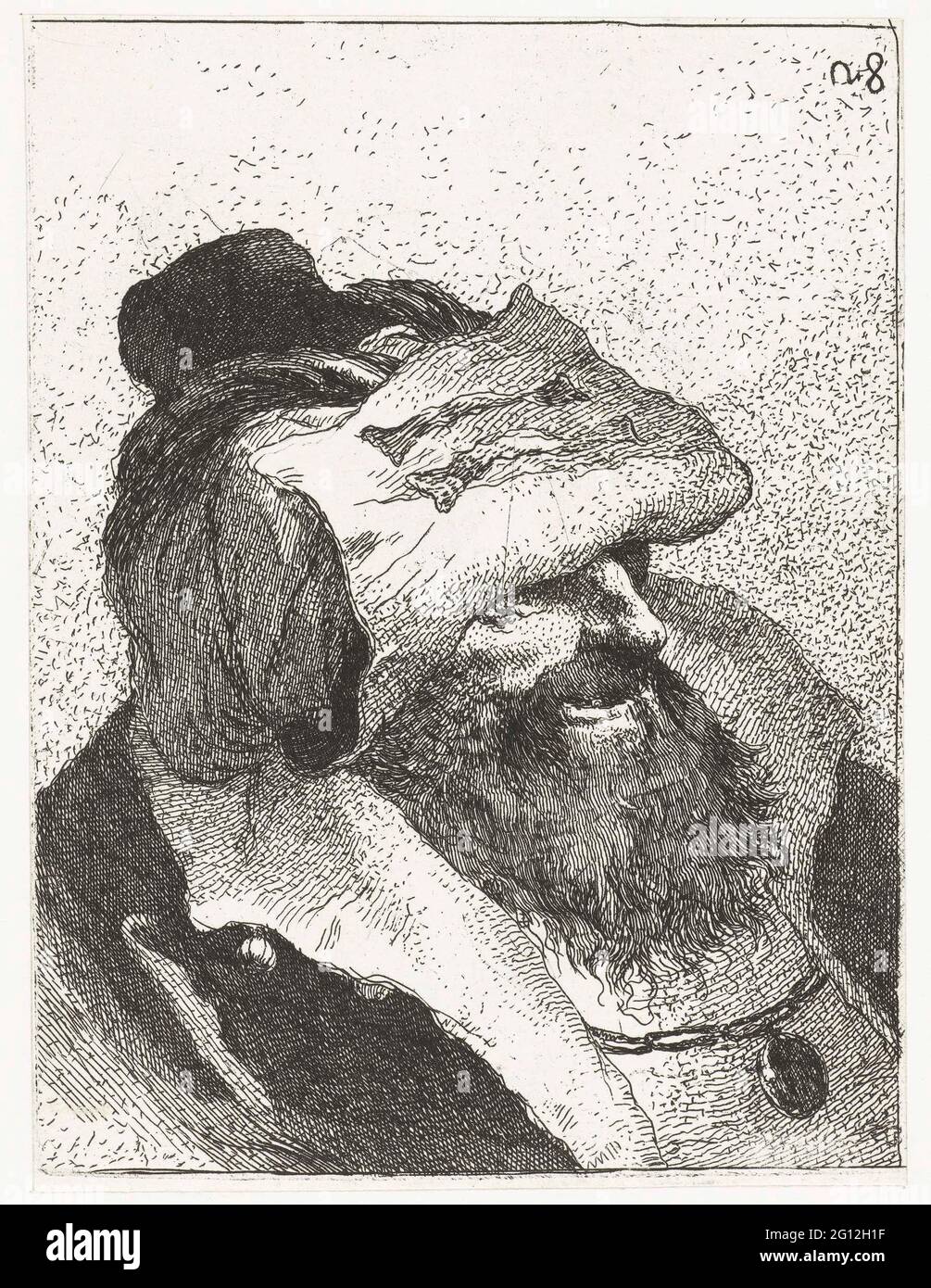 Man with hat with beaten edge; Collection of heads; Raccolta di test ...