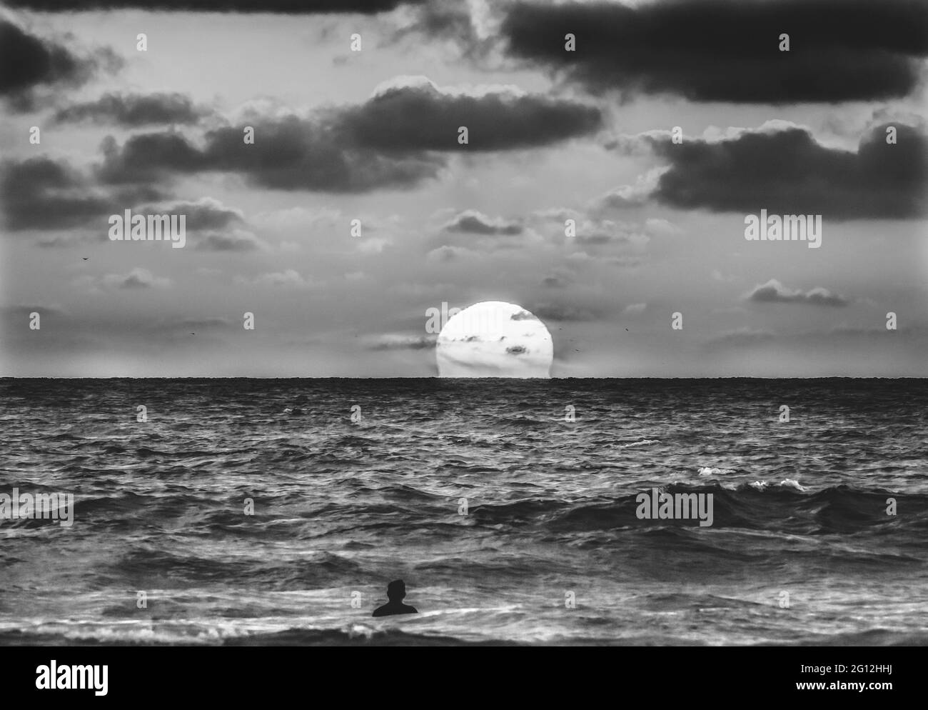 Sunset Black And White