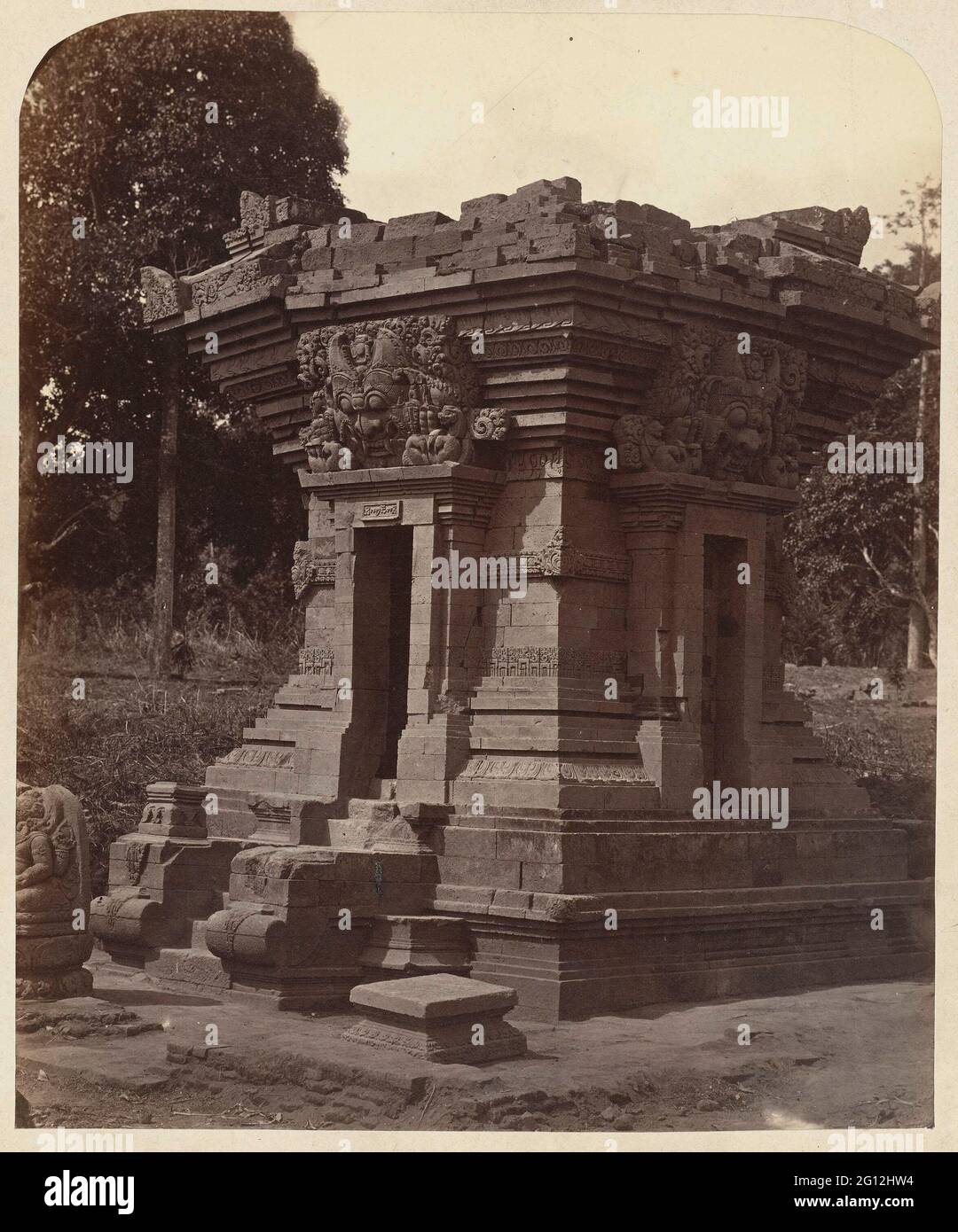 Small bijtempel with a kala head on the candi panataran above the ...