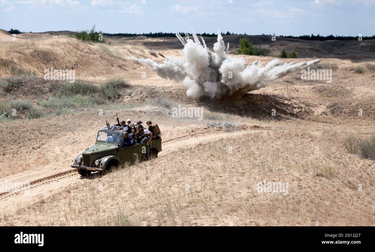 Explosion in the desert hi-res stock photography and images - Alamy