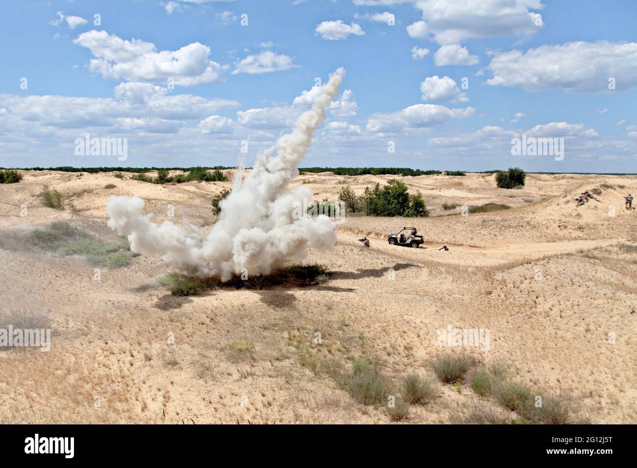 Explosion in the desert hi-res stock photography and images - Alamy
