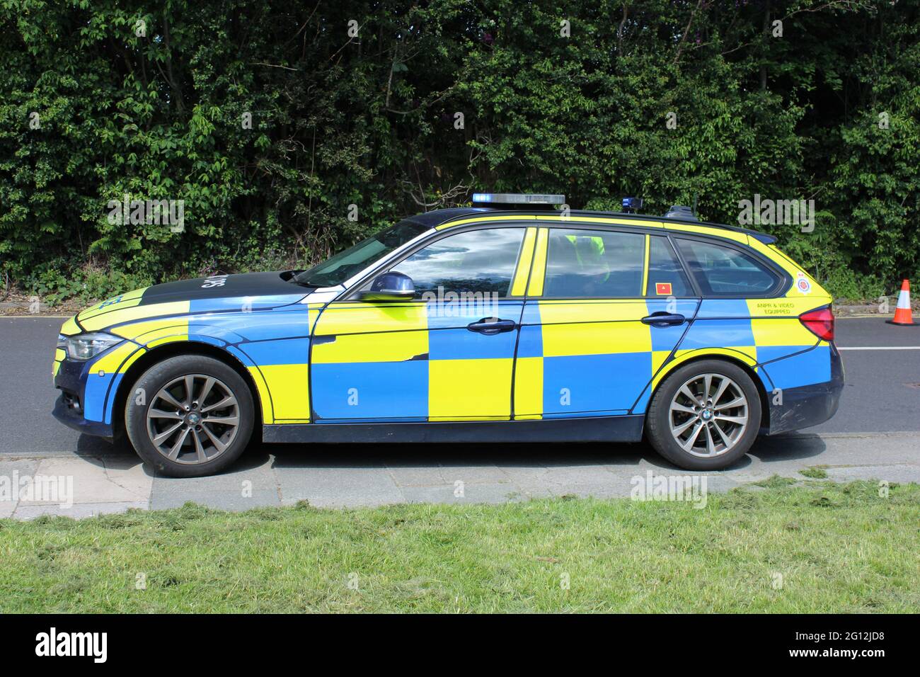 Police tactical operations car side view Stock Photo - Alamy