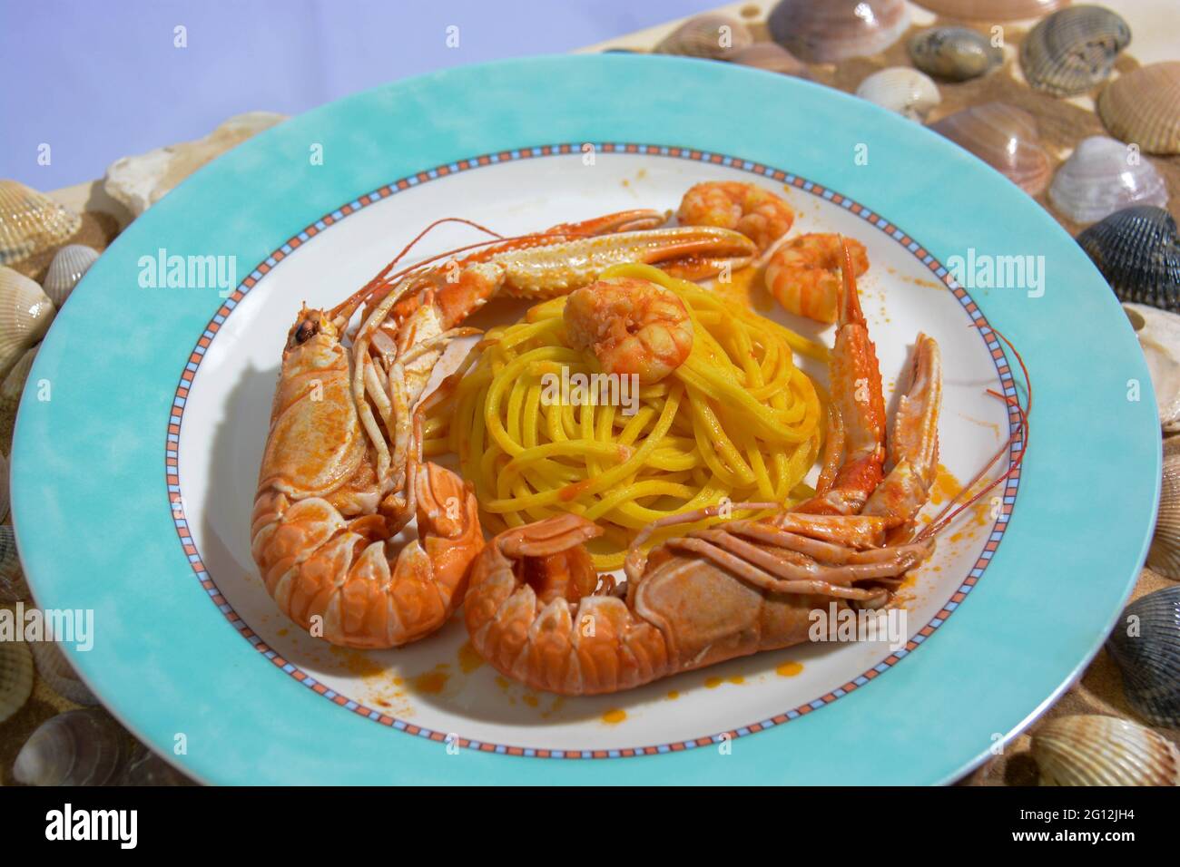 Mediterranean shellfish for special preparation with tagliatelle ...