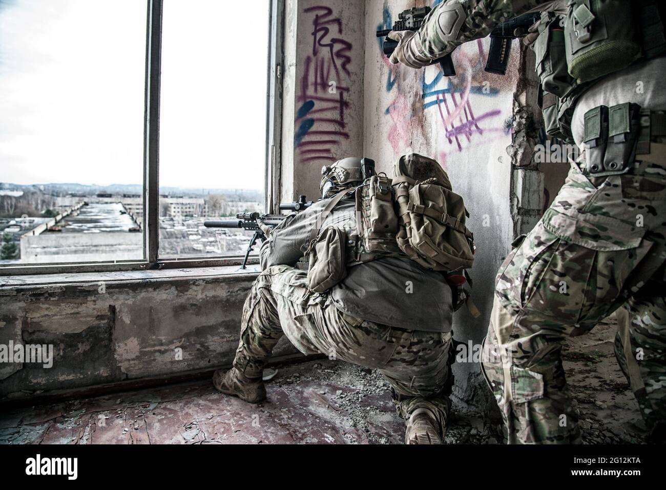 United States Army rangers during the military operation Stock Photo ...