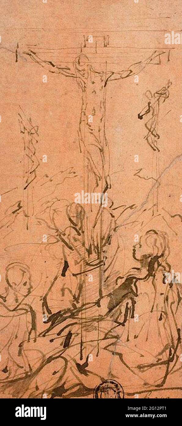 Pen And Brown Ink With Brown Wash On Laid Paper High Resolution Stock Photography and Images - Alamy