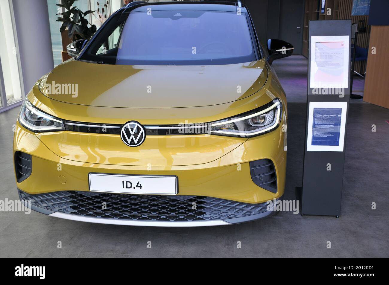 Copenhagen, Denmark. 04 June 2021,VW city studio German auto VW ID.4 ...
