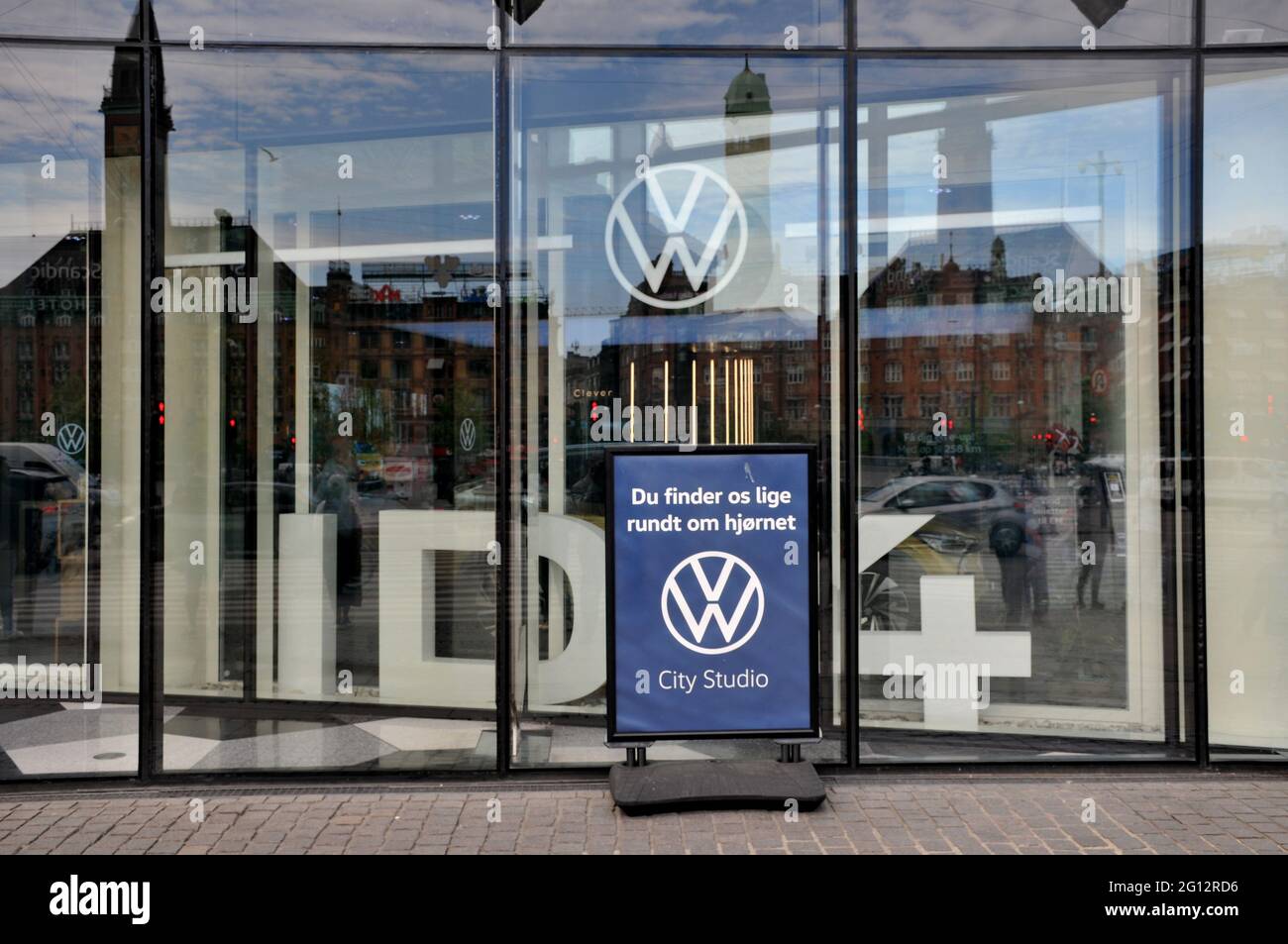 Copenhagen, Denmark. 04 June 2021,VW city studio German auto VW ID.4 ...