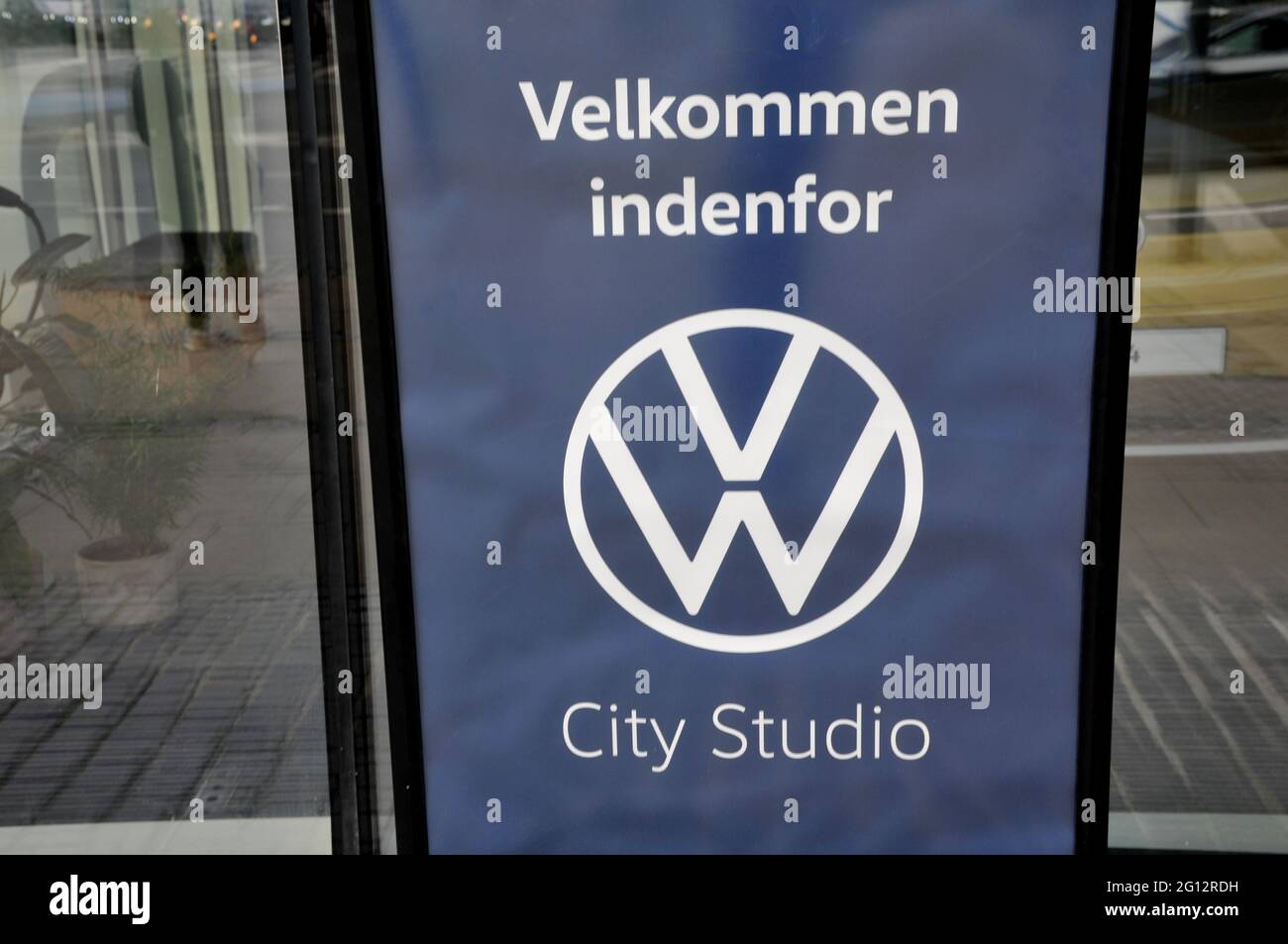 Copenhagen, Denmark. 04 June 2021,VW city studio German auto VW ID.4 ...