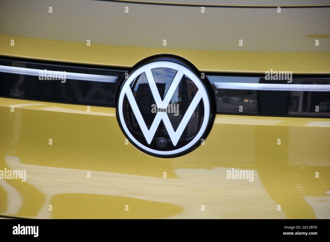 Copenhagen, Denmark. 04 June 2021,VW city studio German auto VW ID.4 ...