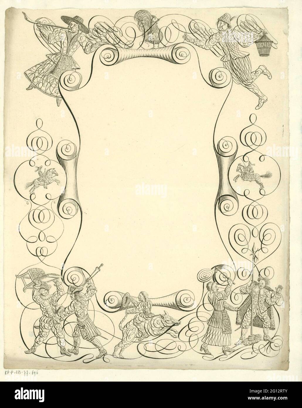 Call letter with fighting figures. Greeting letter with unwritten ...