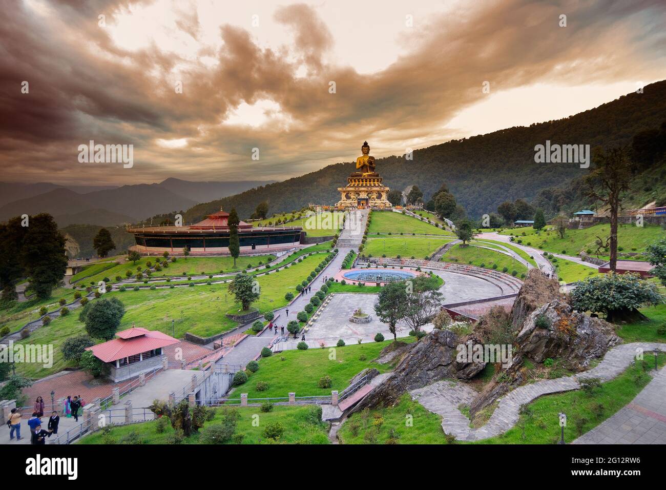 Beautiful huge statue of Lord Buddha, at Rabangla , Sikkim , India ...