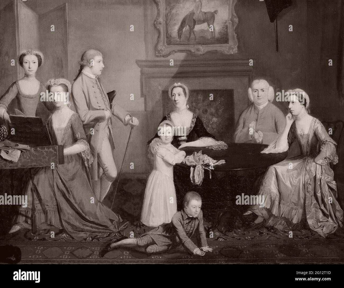 Family painting in great room hi-res stock photography and images - Alamy