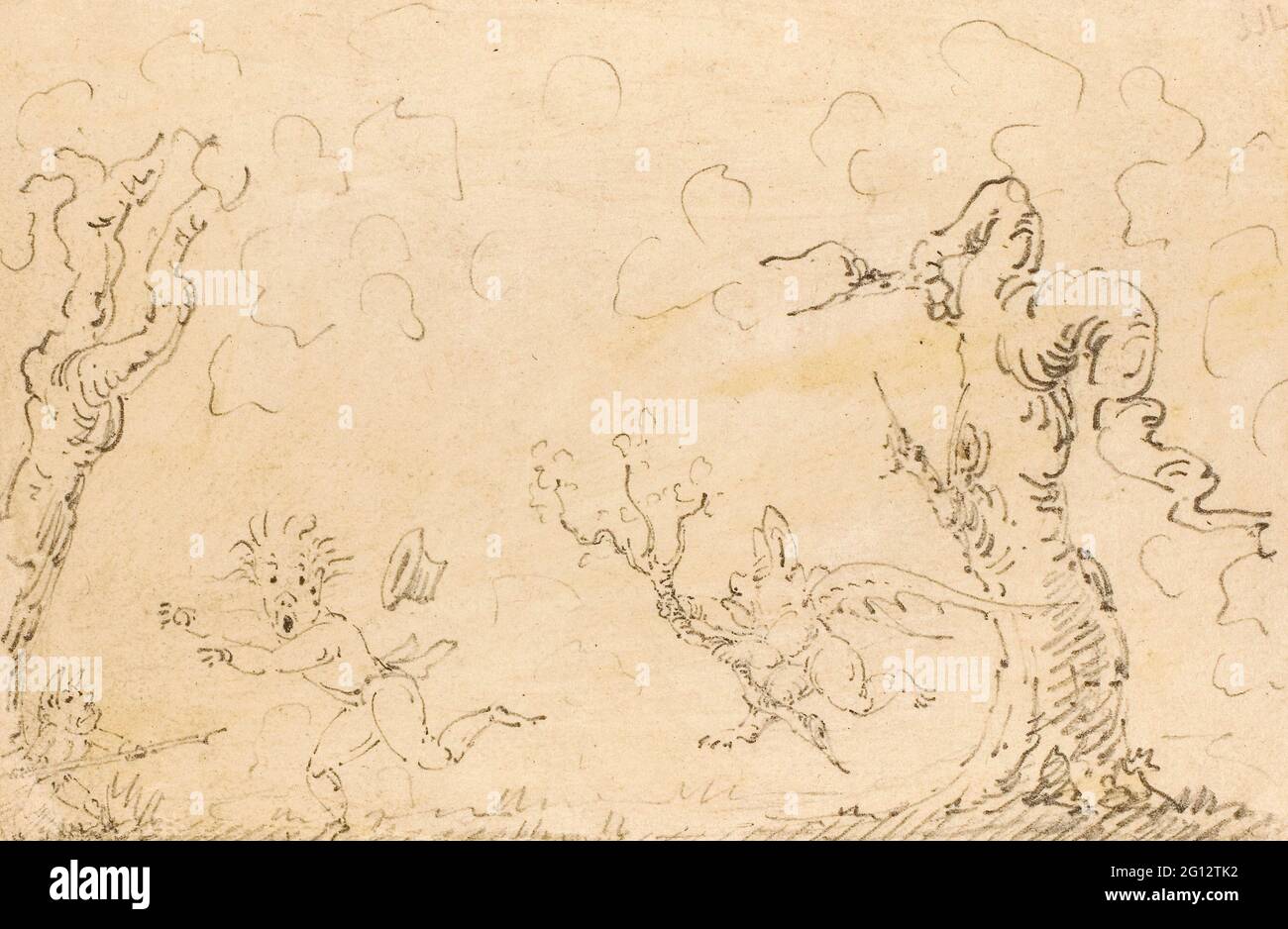 George Cruikshank. Comic Scene - George Cruikshank English, 1792-1878 ...