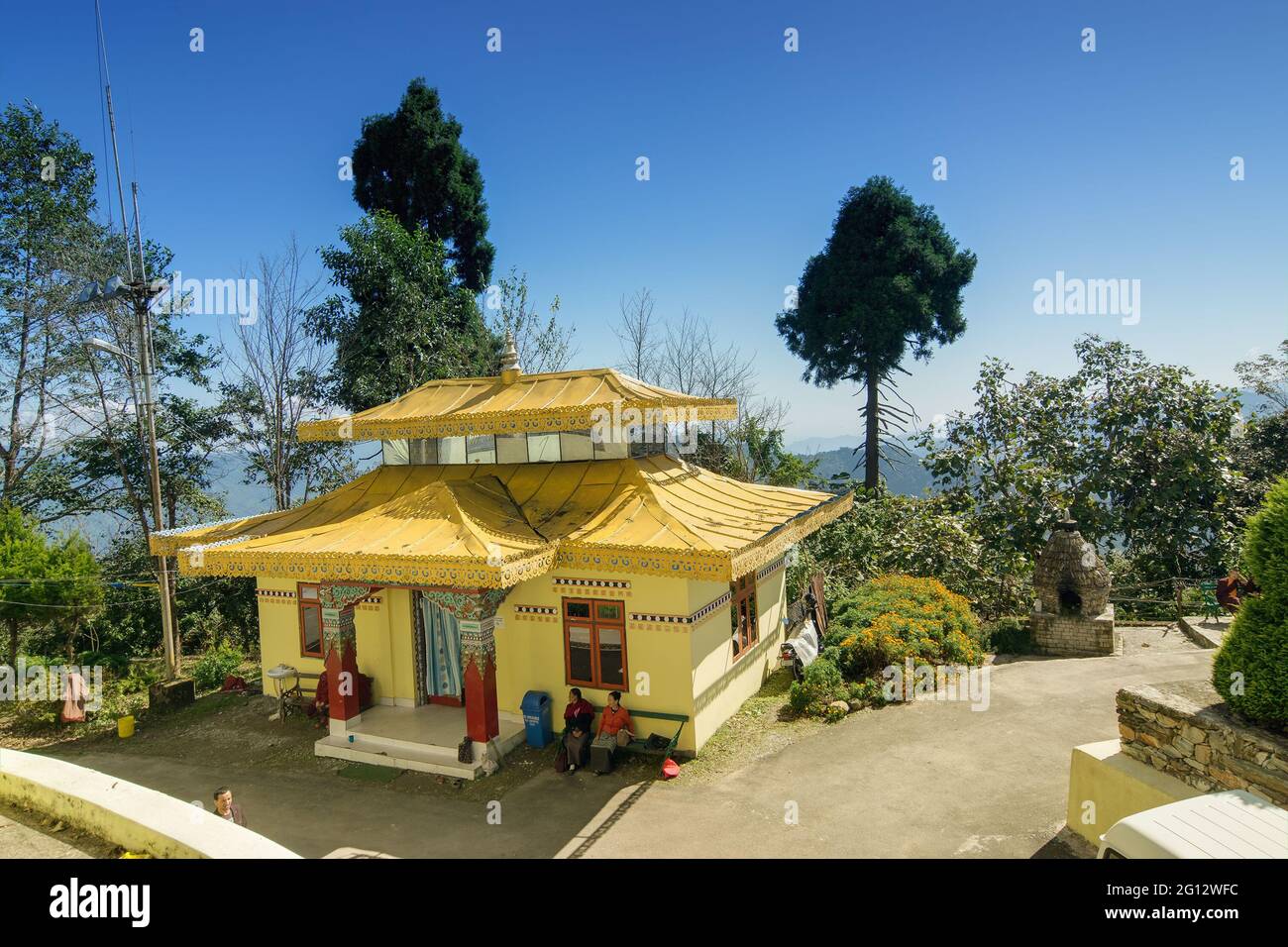 SAMDUPTSE. SIKKIM / INDIA - OCTOBER 10TH, 2016 : View of Samdruptse ...