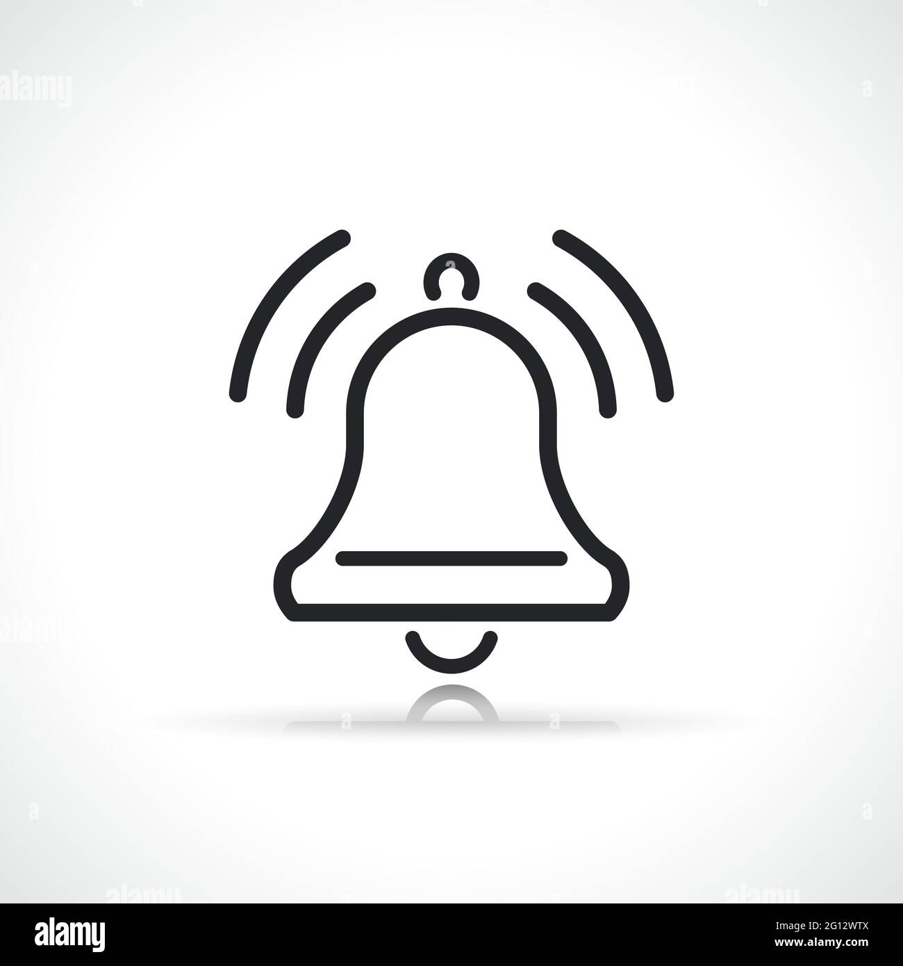 Notification alert vector line hi-res stock photography and images - Alamy