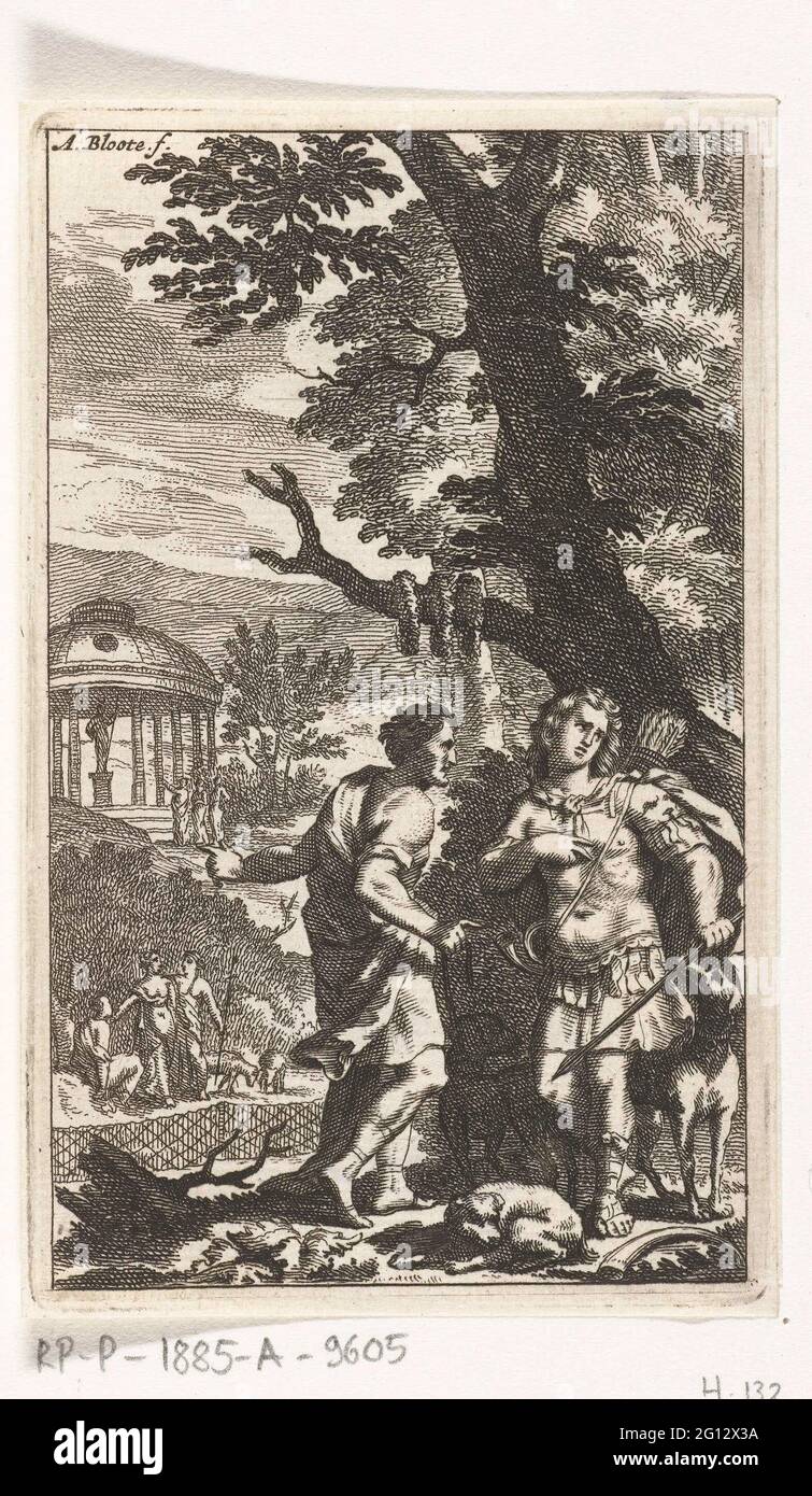 Apollo and a shepherd; Il Pastor Fido / Le Berger Fidele. A shepherd ...