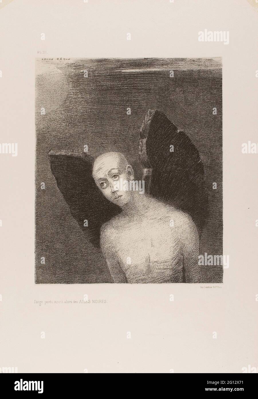 Lost angel then opened black wings hi-res stock photography and images ...