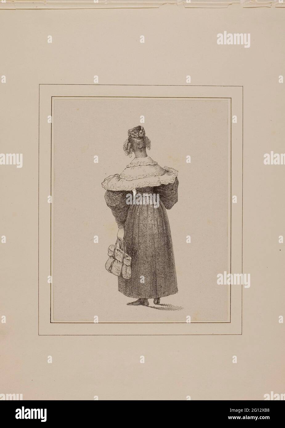 Woman Seen from the Back - Unknown artist French, 19th century ...