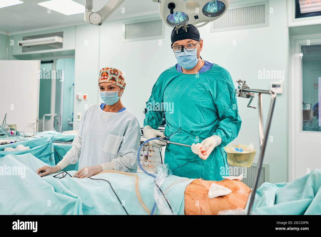 Handsome neurosurgery hard working in professional hospital. Male ...