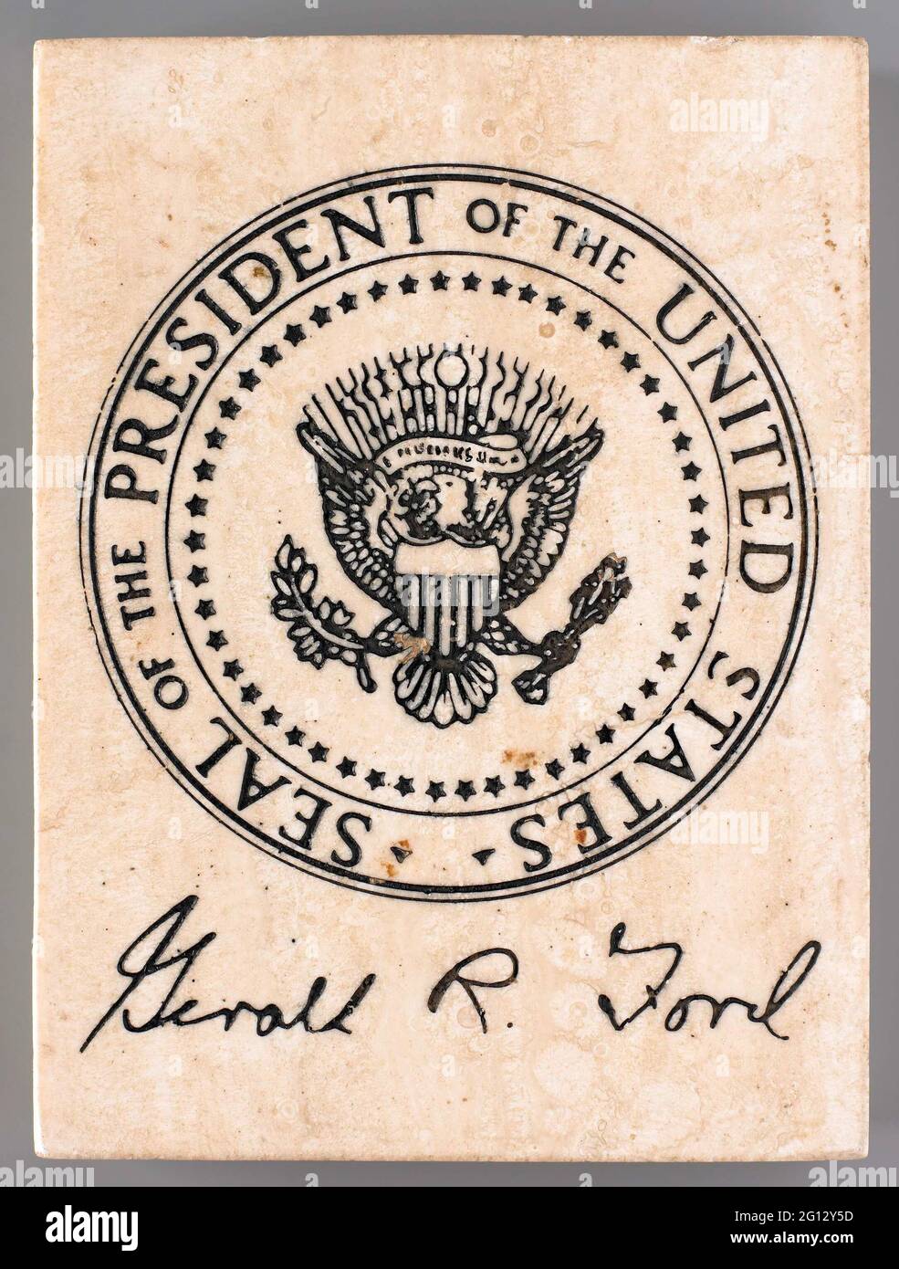 Presidential stamp, gift from President Gerald R. Ford, USA to Joseph ...
