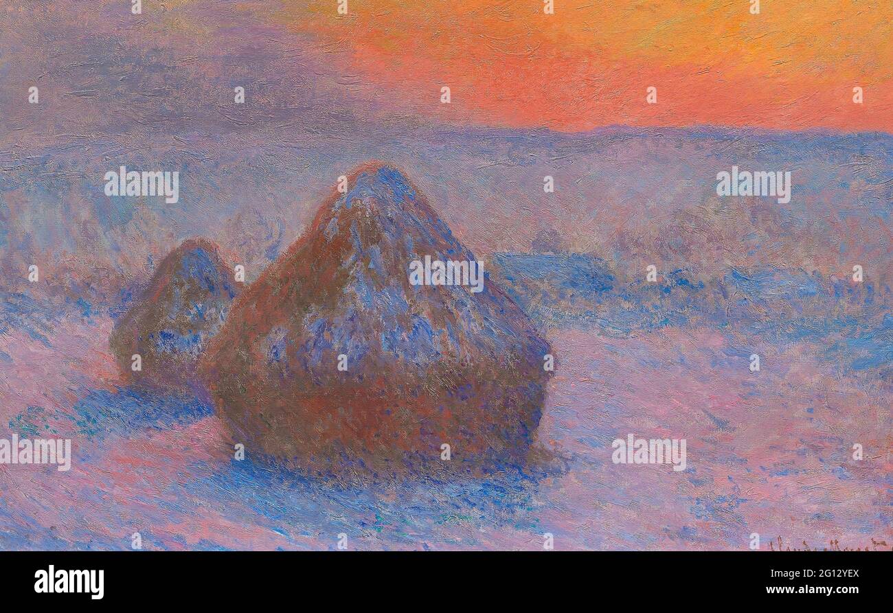 Claude monet snow effect hi-res stock photography and images - Alamy