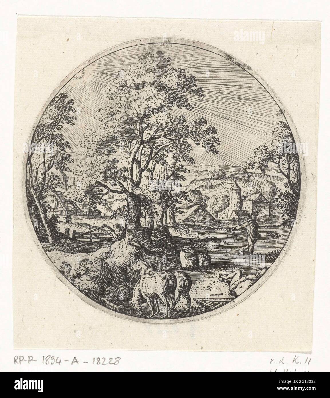 The devil sows weed under the grain; The parable of the sower. While ...