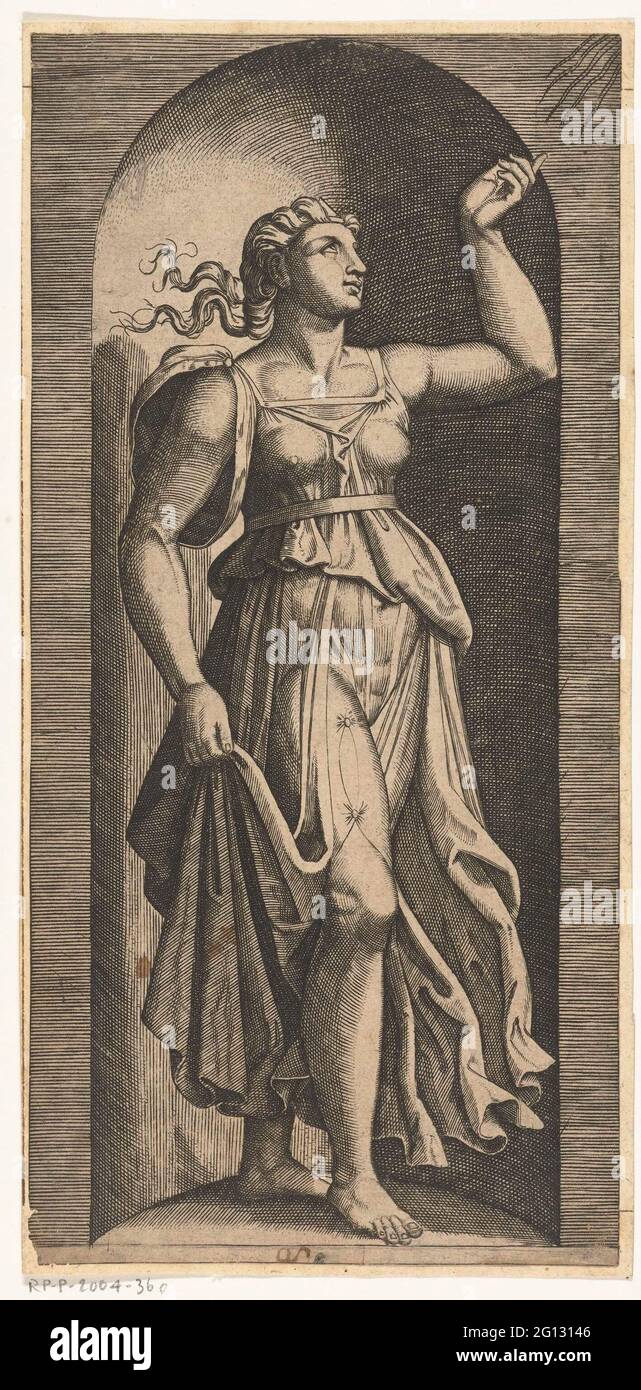 Woman as a personification of hope (Fides) with upstairs saved eyes ...