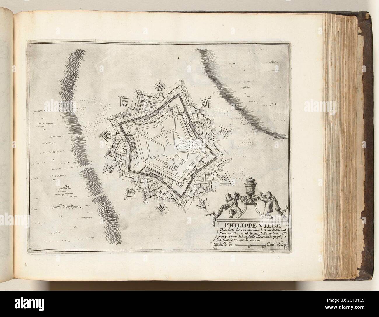 Map of Philippeville, ca. 1693-1696; Philippe Ville, Place Forte des ...