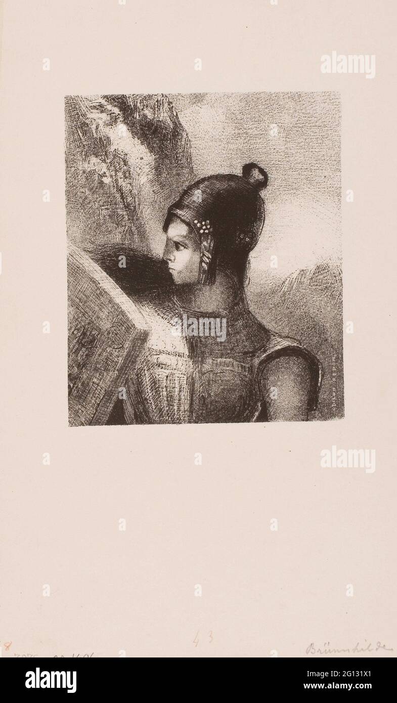 Odilon Redon. Brunnhilde - 1886 - Odilon Redon French, 1840-1916 ...