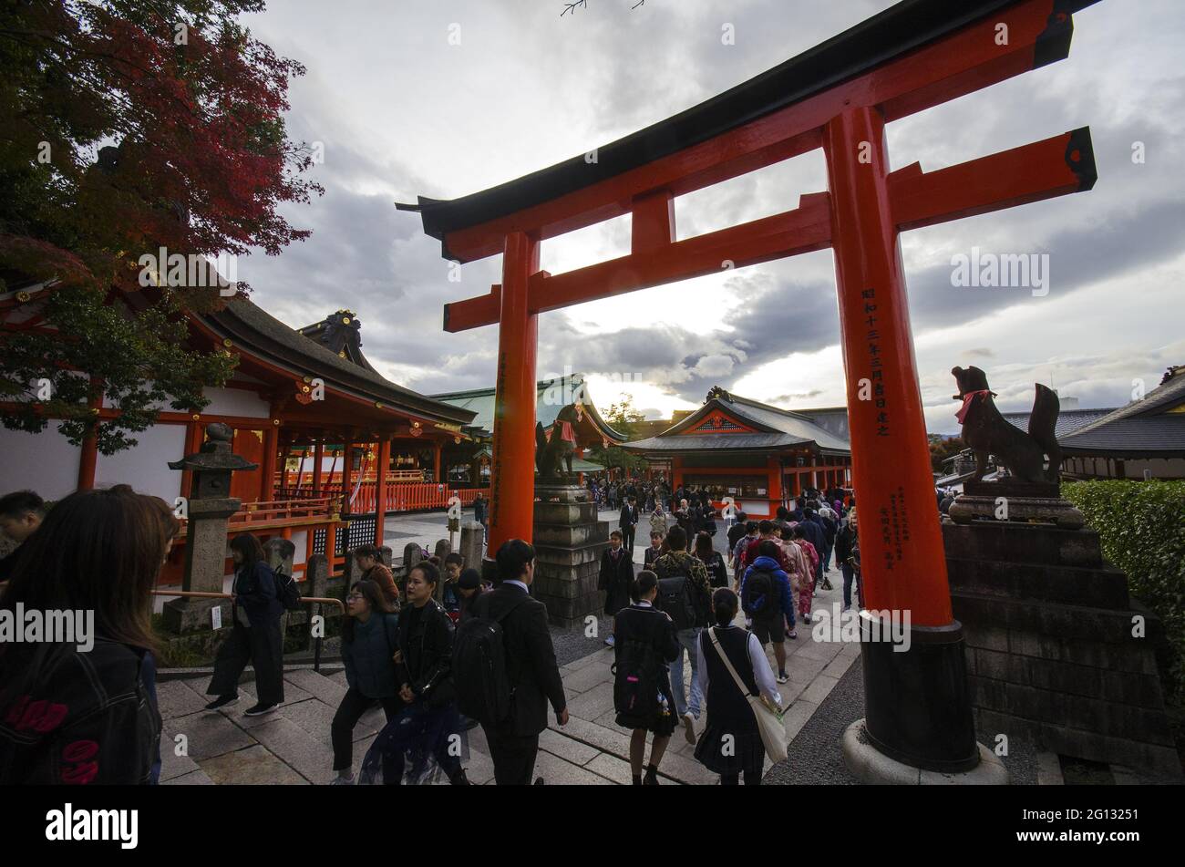 KYO, JAPAN - Dec 13, 2019: Kyoto, Japan- 25 Nov, 2019: Tourists ...