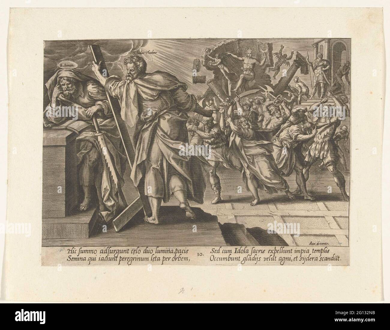 The martyrdom of Simon and Judas Thaddeus; The martyrdom of Christ and ...