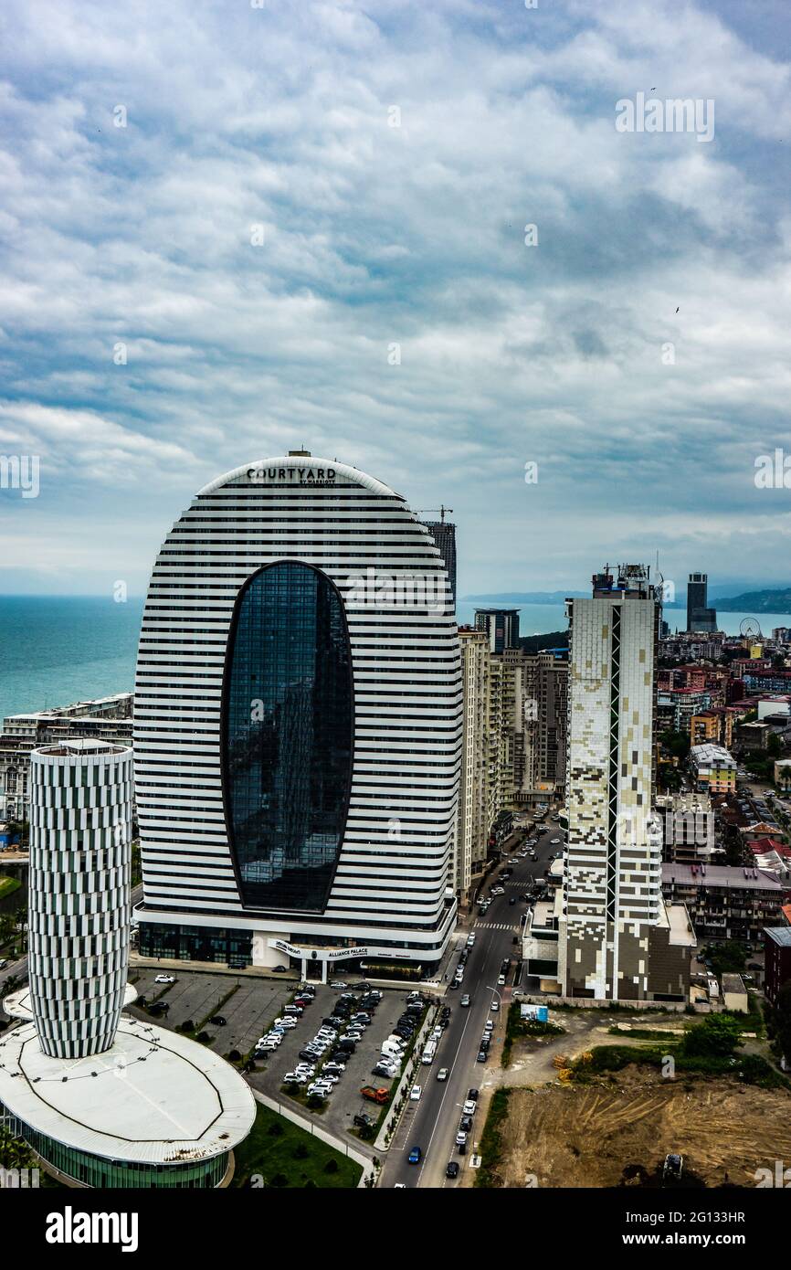 22 MAY 2021, BATUMI, GEORGIA: Architecture of New Boulevard of Batumi ...