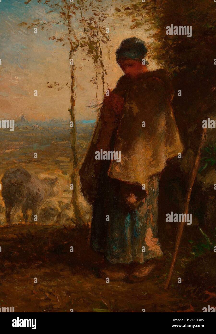 Jean Franois Millet. The Little Shepherdess - 1868/72 - Jean-Franois ...