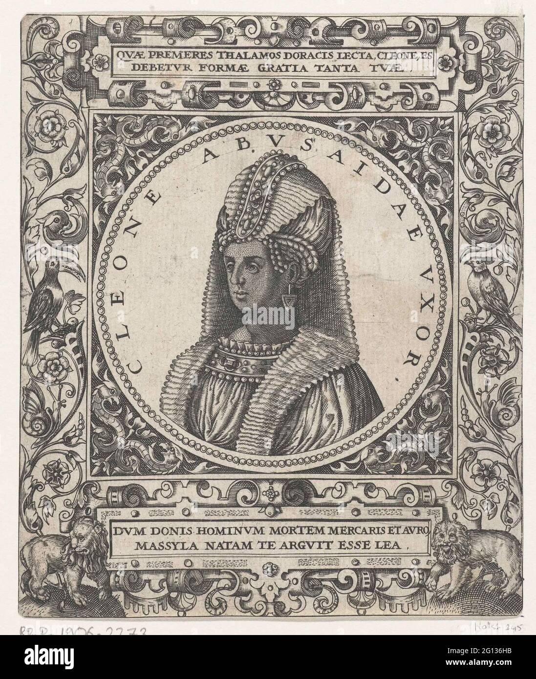 Portrait of the Sultane Cleone; Cleone Abusaidae Uxor; Vitae et icones ...